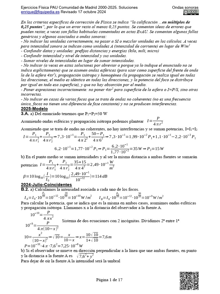 F3.3 PAU OndasSonoras Soluc | PDF | Olas | Corriente eléctrica