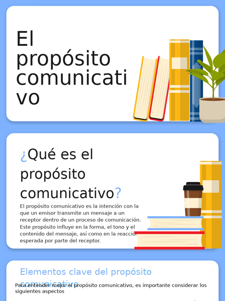 El Proposito Comunicativo | PDF | Comunicación | Aprendizaje