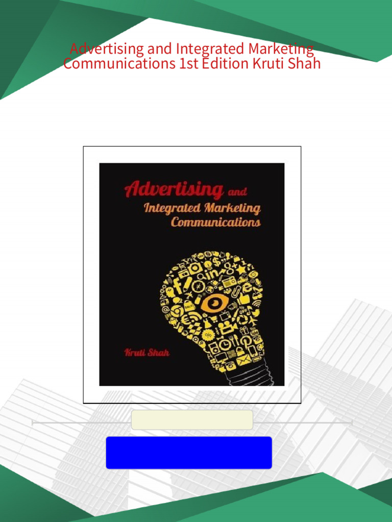 Advertising and Integrated Marketing Communications 1st Edition Kruti Shah - Download The Ebook ...