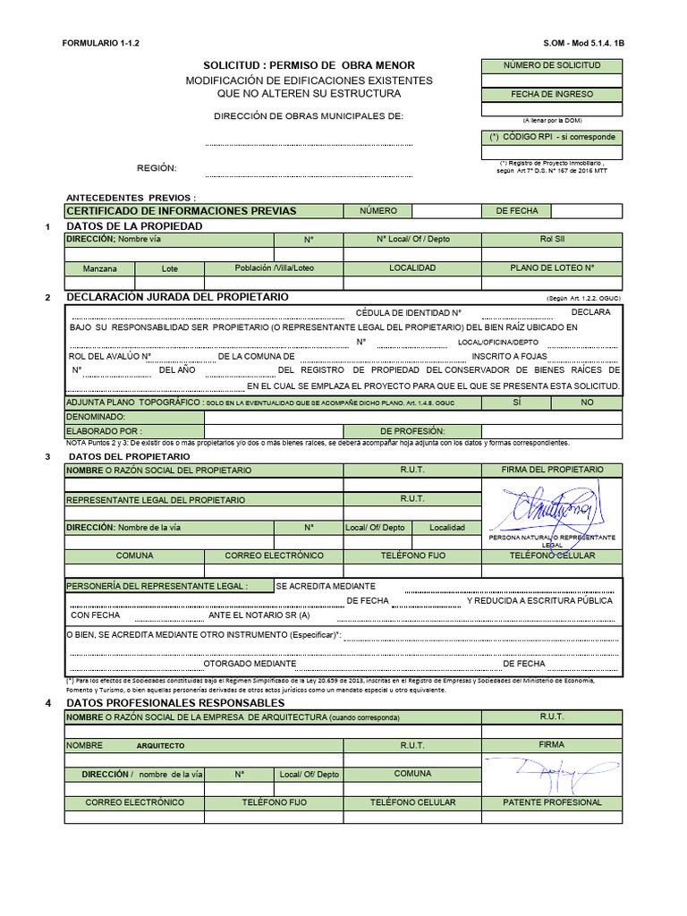 01 Formulario Solicitud | PDF