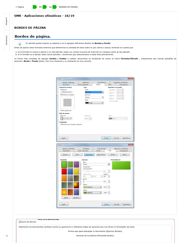 SMR - Ao - 18 - 19 - Bordes de Página | PDF
