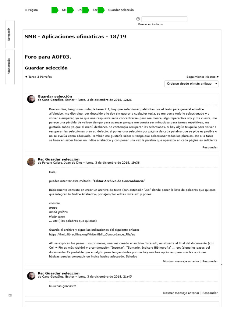 SMR - AO - 18 - 19 - Guardar Selección | PDF | Software | Informática