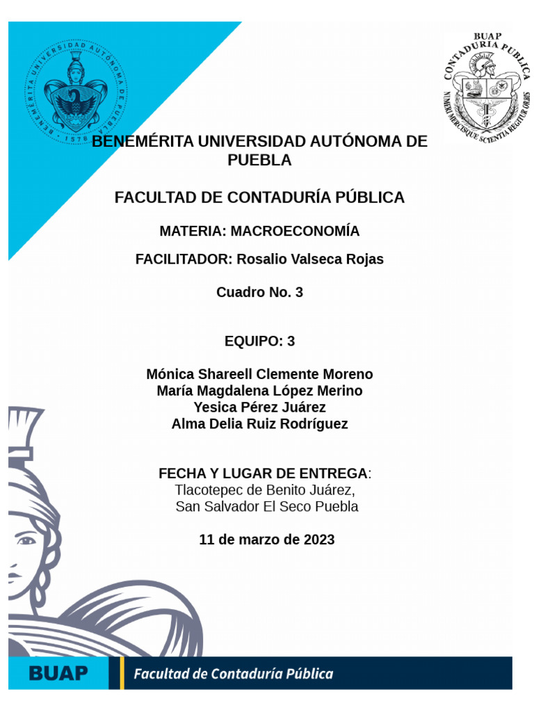 Cuadro_Sinoptico_Macroeconom__a_11_03.docx | PDF | Inversiones | Producto Interno Bruto