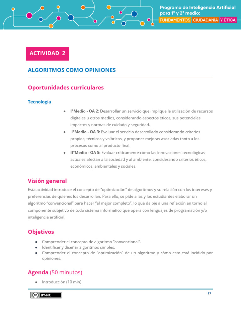 Actividad2 Programa Inteligencia Artificial | PDF | Inteligencia artificial | Inteligencia (IA ...