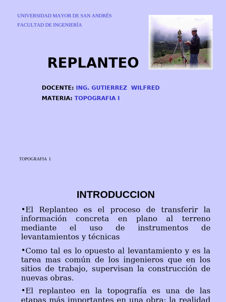 Replanteo Final | PDF | Topografía