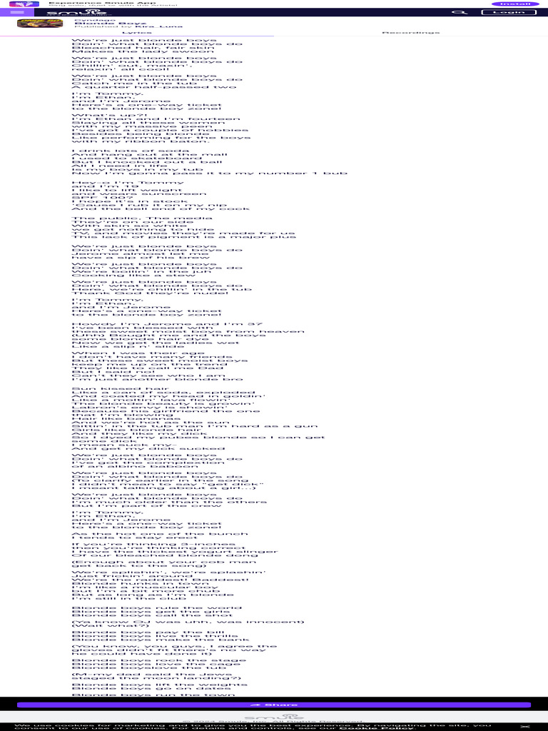 Blonde Boyz - Song Lyrics and Music by Cyndago Arranged by Kira - Luna ...