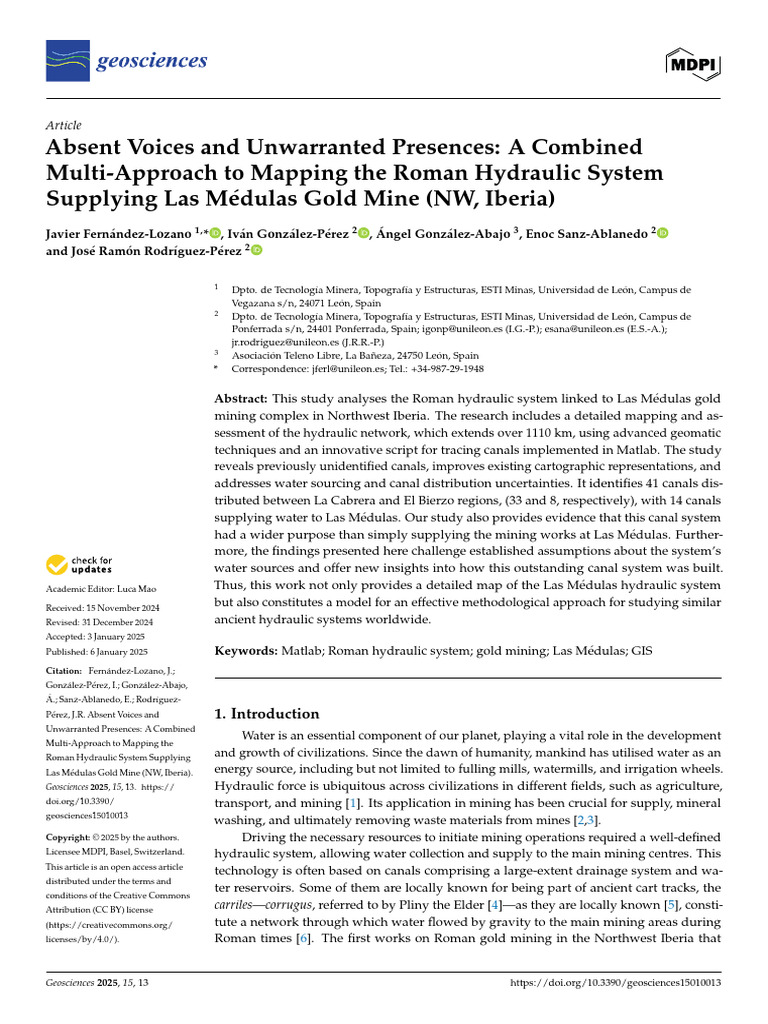 geosciences-15-00013 | PDF | Geographic Information System | Geology