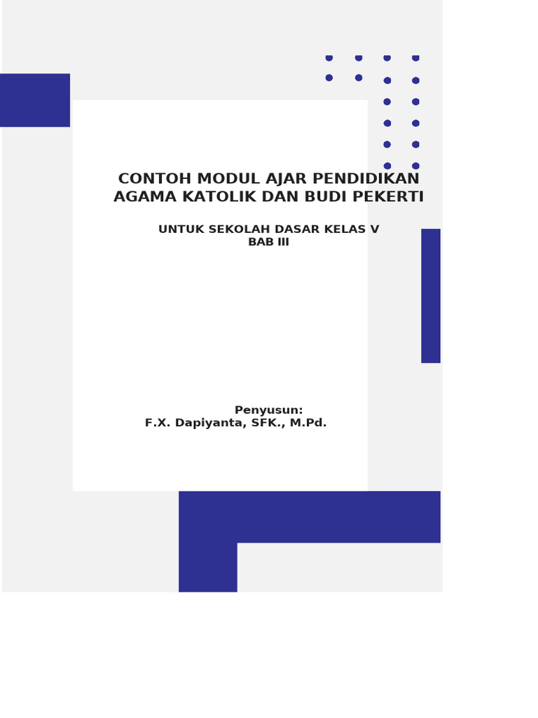 Modul Ajar PAKAT Kelas V Bab III | PDF
