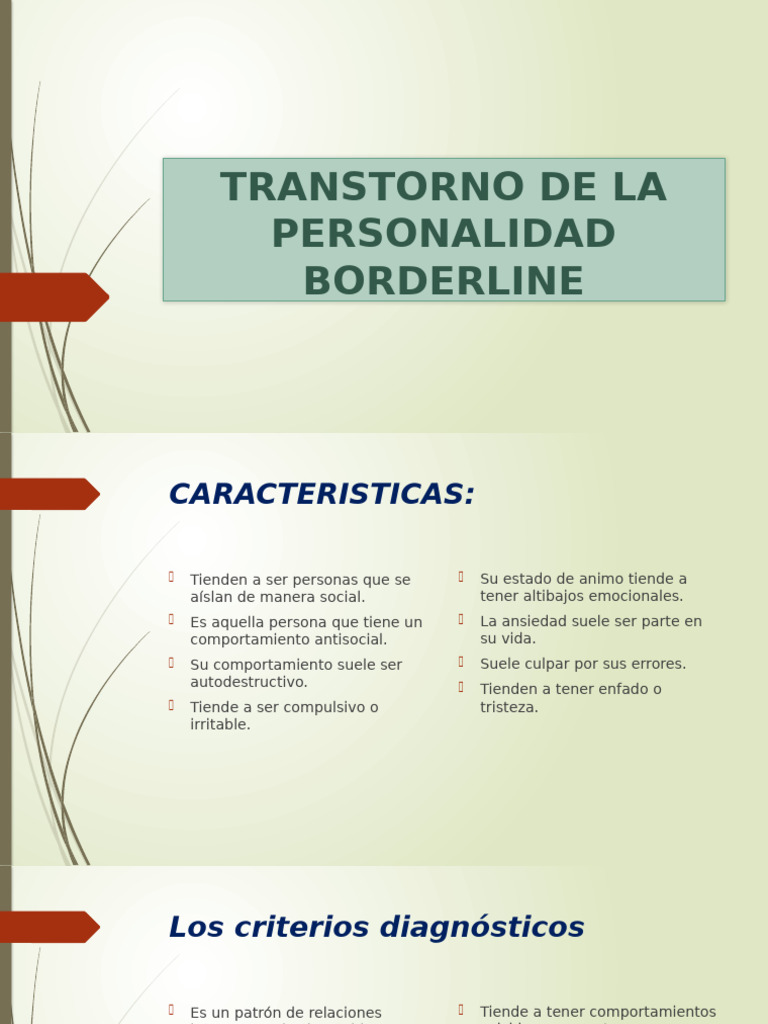 Transtorno de La Personalidad Borderline | PDF