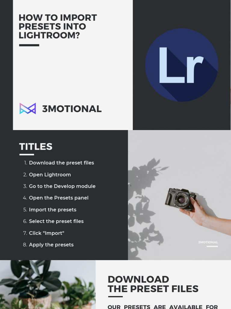 How To Import Presets Into Lightroom | PDF | Icon (Computing) | Graphical User Interfaces