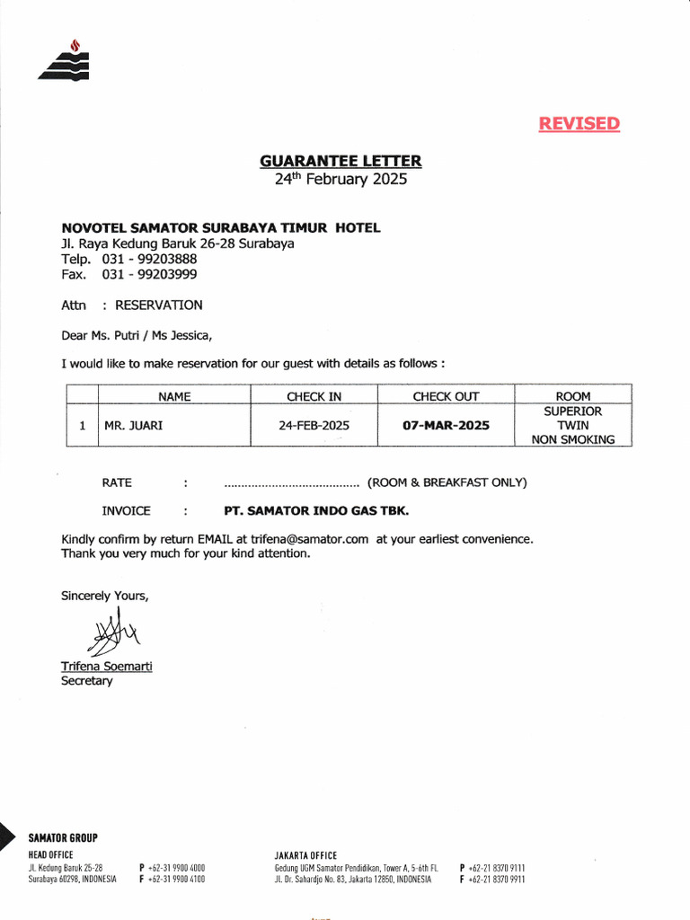 Revised GL MR Juari - 24 Feb-07 Mar 2025 | PDF