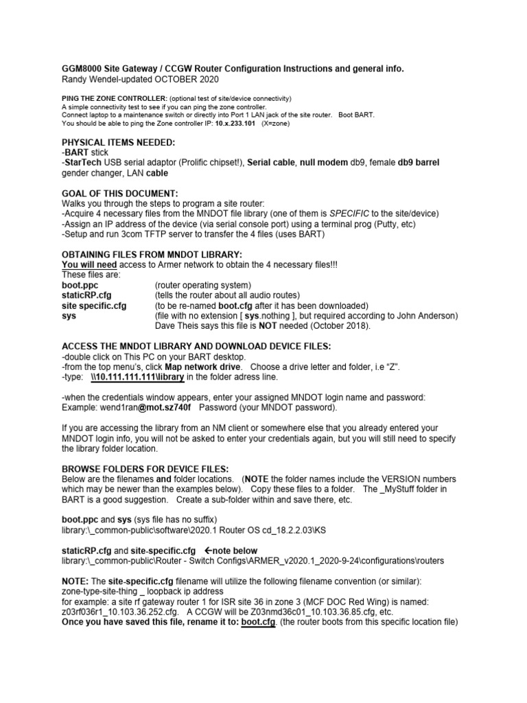 GGM8000 Router Configuration Guide | PDF | Router (Computing ...