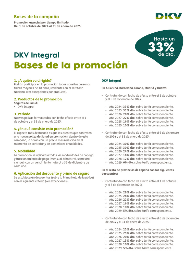 Bases DKV 112024 B | PDF | Póliza de seguros