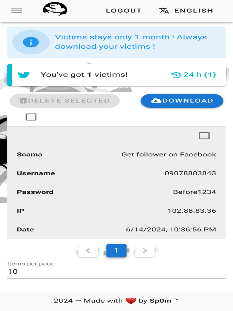 Victims Stays Only 1 Month ! Always Download Your Victims !: You've Got ...