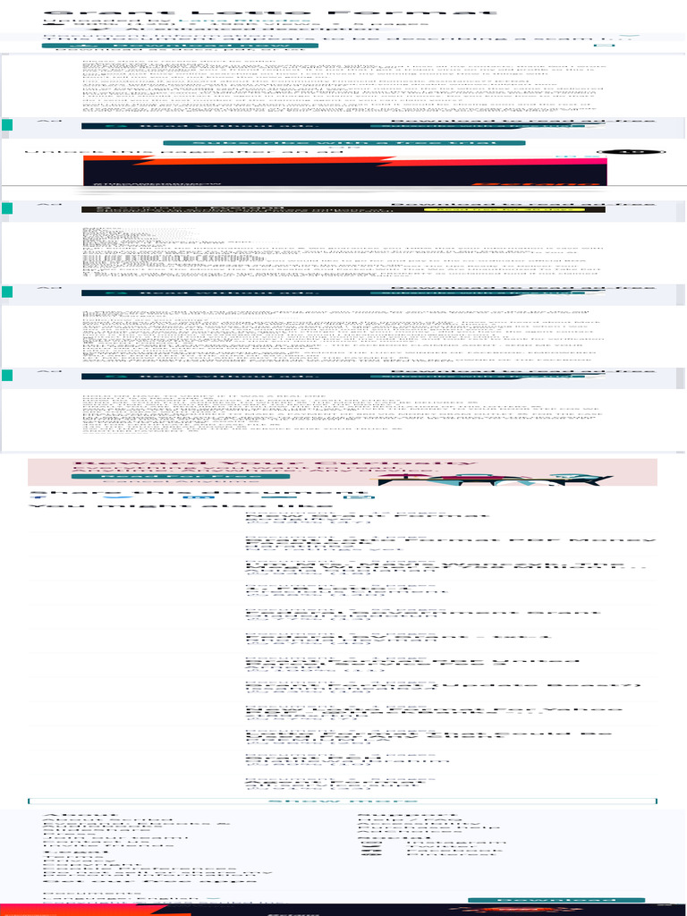 Grant Lotto Format PDF Money Facebook | PDF | Scribd | Lottery