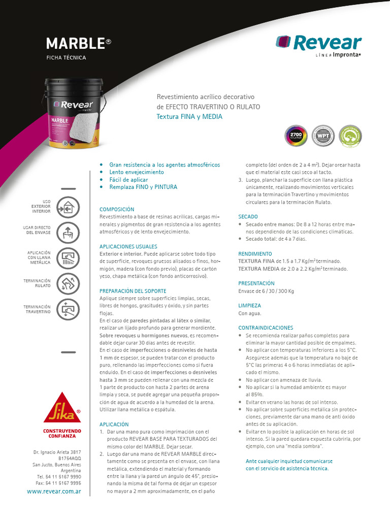 Revear Marble | PDF | Pintar | Materiales
