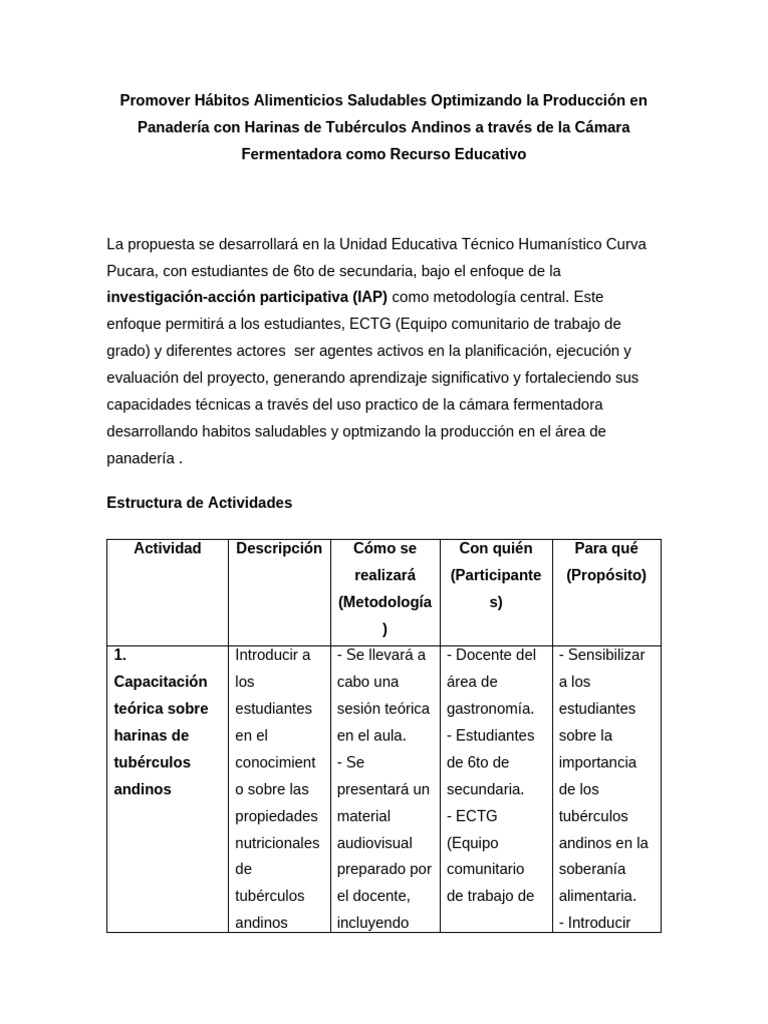 esme 1 | PDF | Panes | Investigación de acción participativa