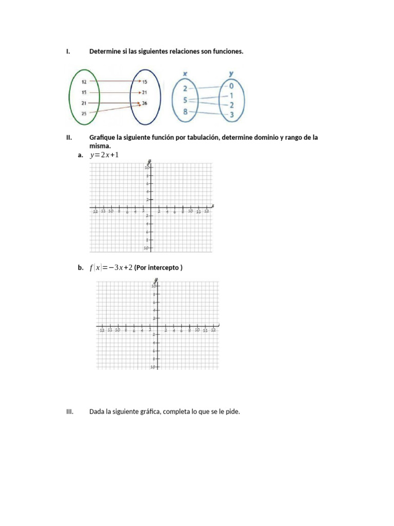 Guia Funcion Lineal, Funcion Cuadratica | PDF