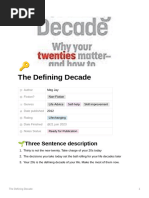 The Defining Decade: Embrace Your Twenties | PDF | Identity (Social ...