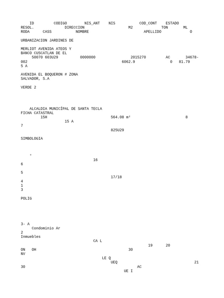 Ficha Catastral | PDF