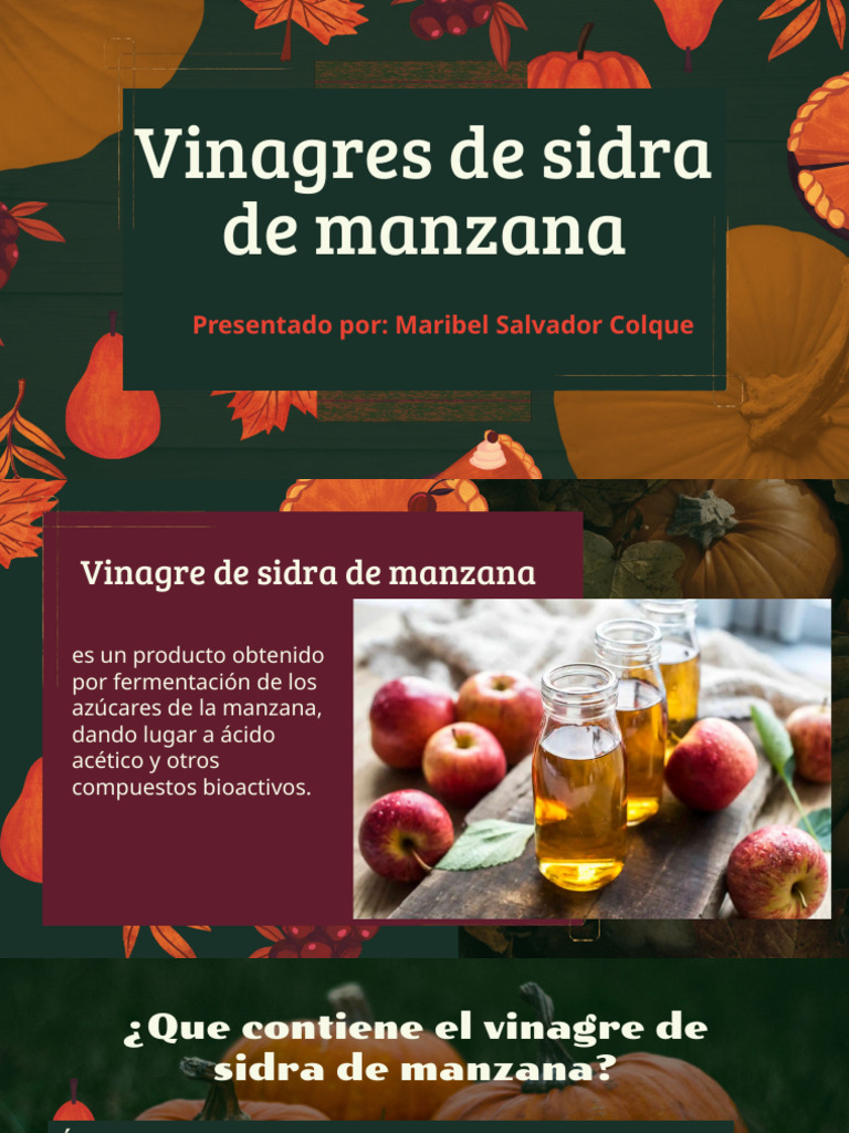 Vinagre de Sidra de Manzana | PDF