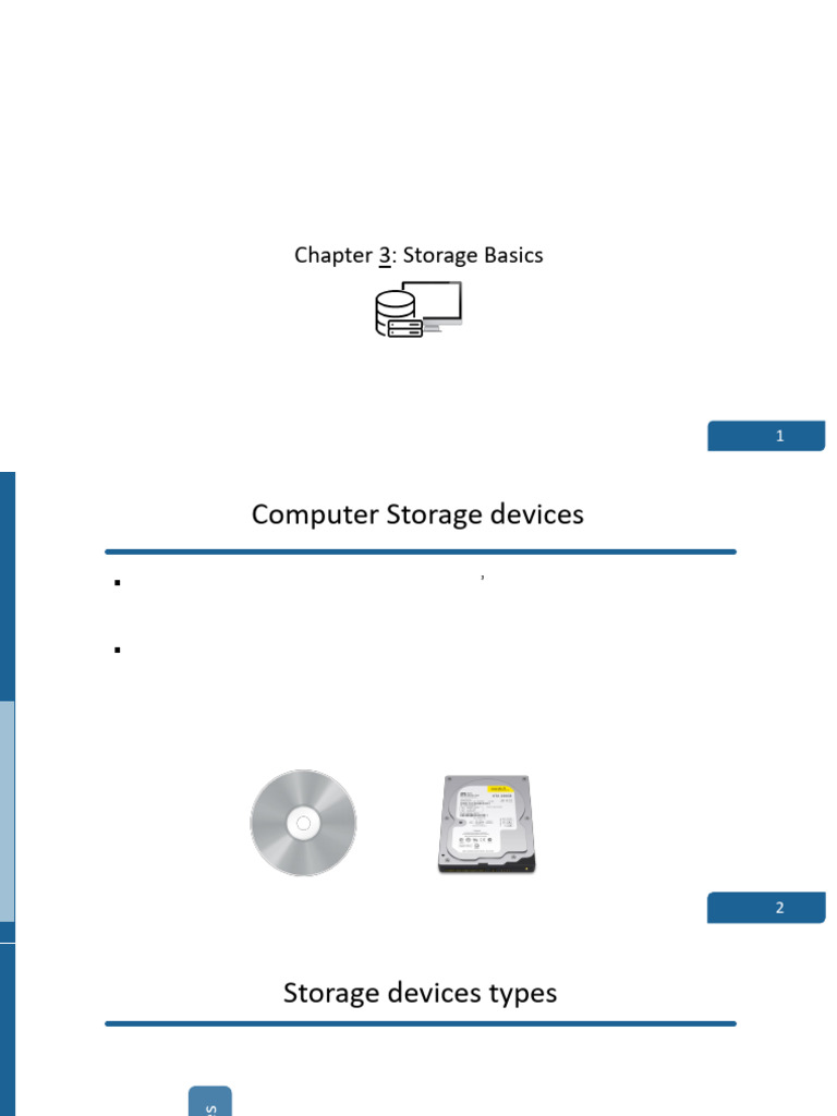 Introduction To Computers and Information Technology. Chapter 3 Storage Basics | PDF | Computer ...