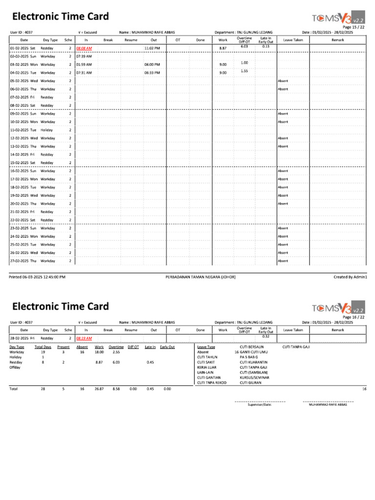 Rafie - Feb 2025 | PDF