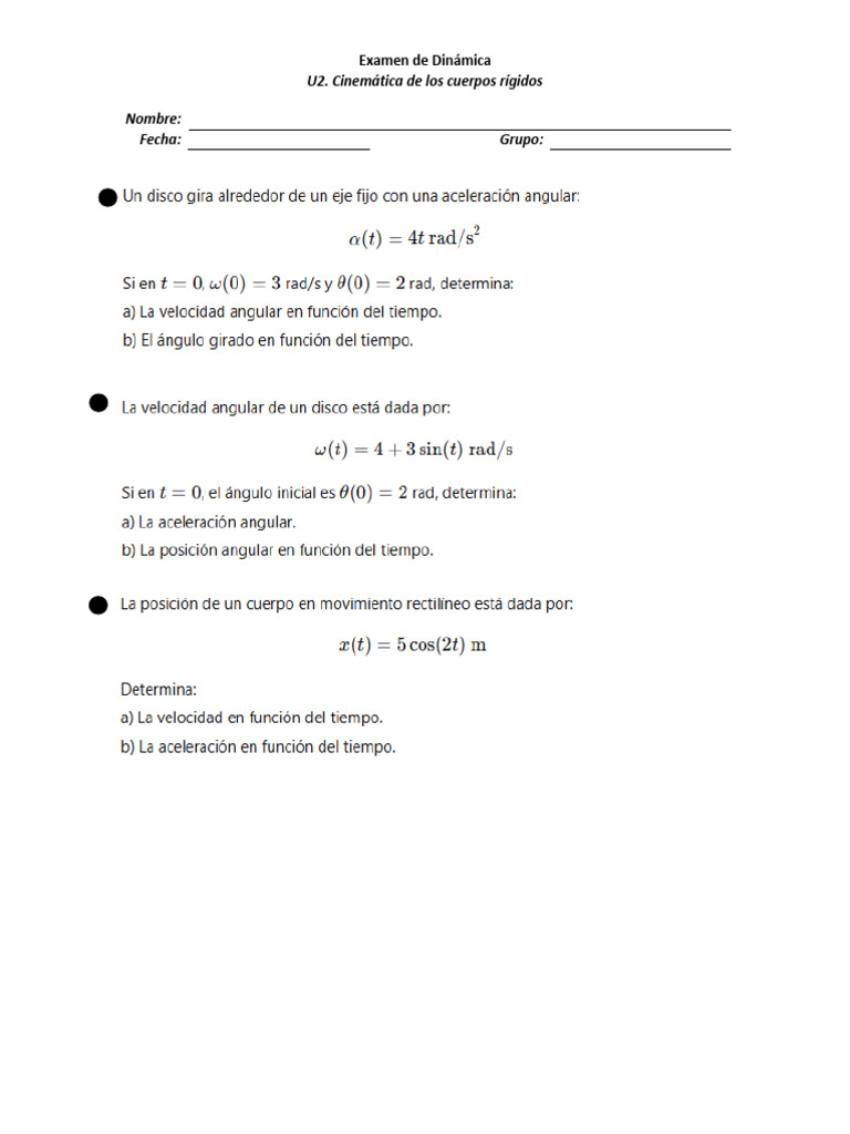 Examen U2 A | PDF