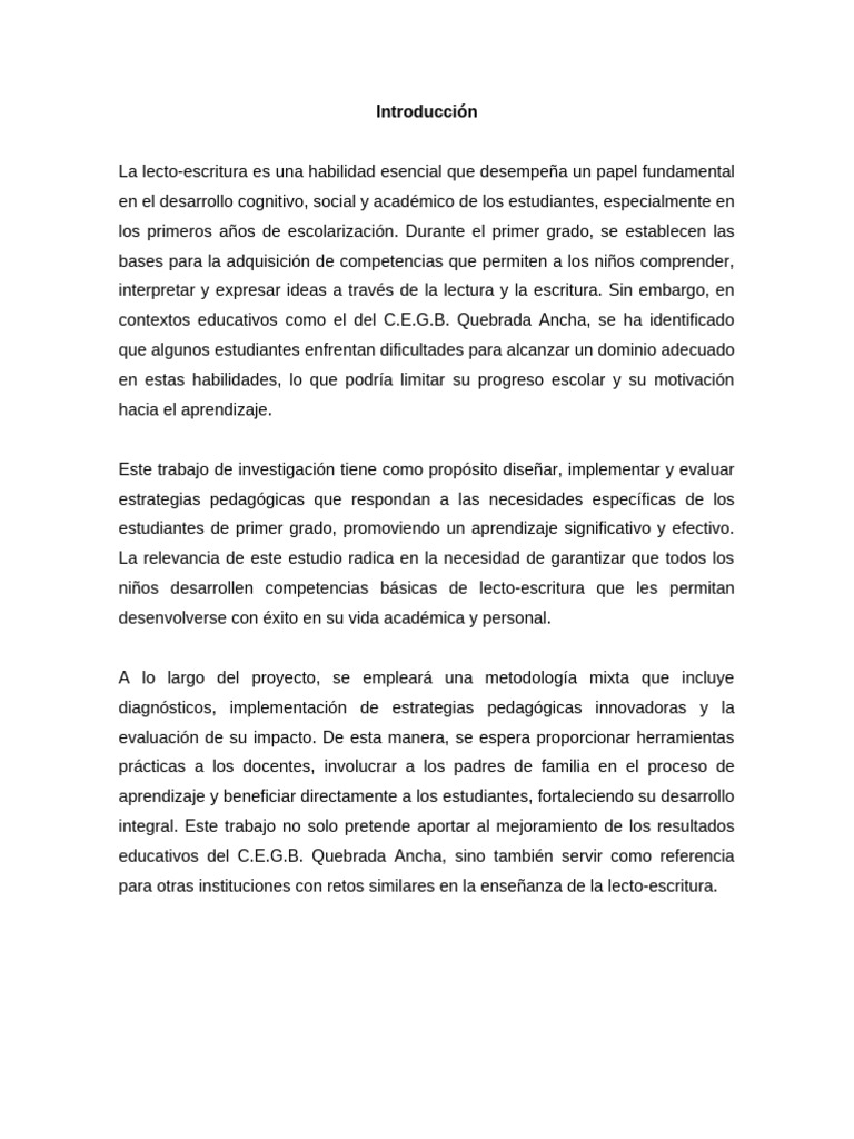 Capítulo I - Borrador | PDF | Enseñando | Aprendizaje