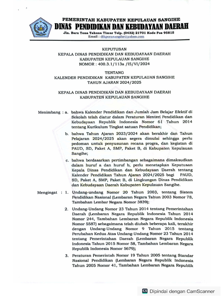 KalDik 20242025 | PDF