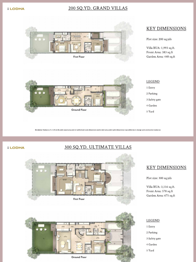Lodha Villa Royale FloorPlans | PDF