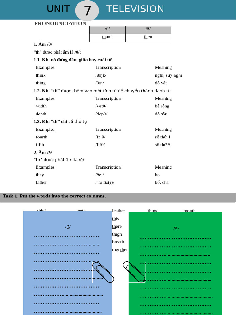 Grade 6 - U7 - Global Success | PDF | Television | Linguistics