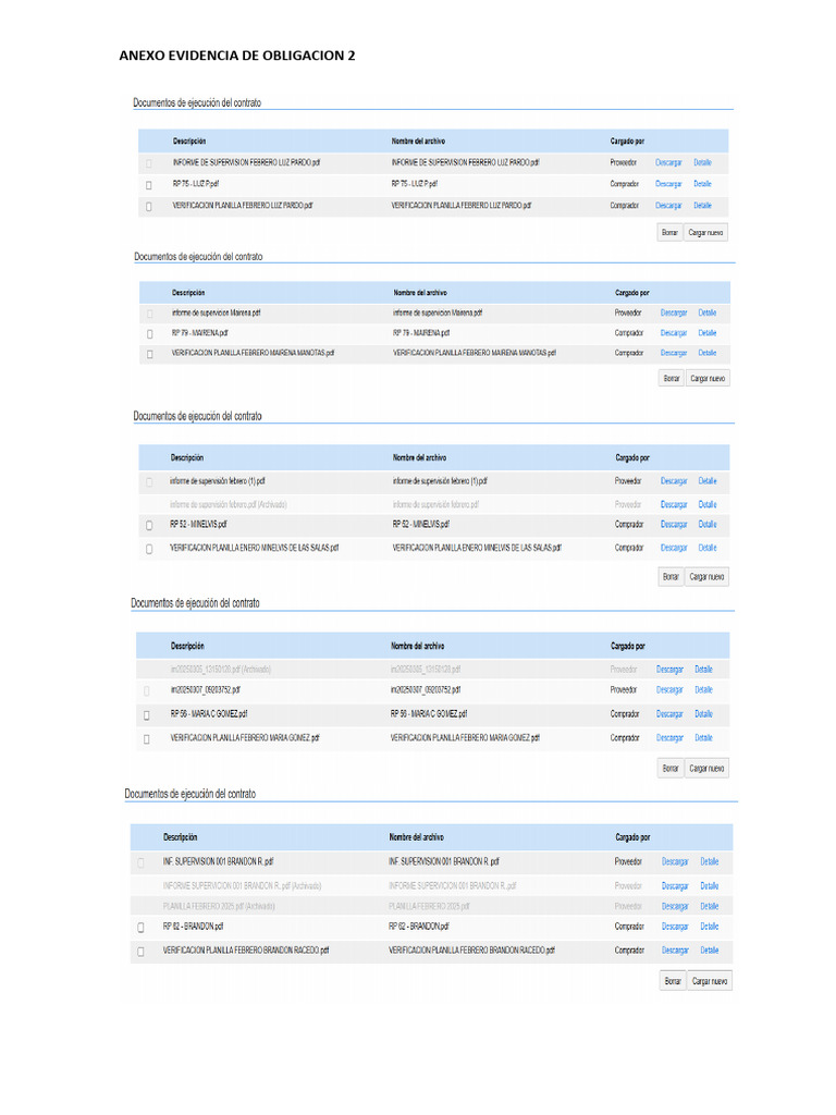 Anexo Evidencia Obligacion N. 2 | PDF
