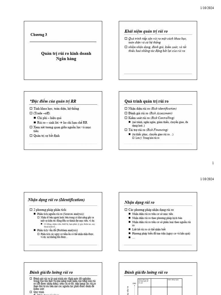 Chương 3 Quản trị rủi ro trong KDNH | PDF