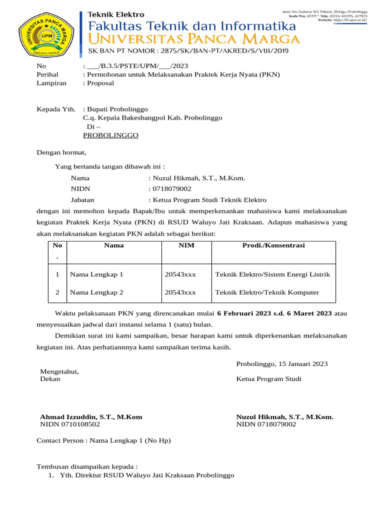 3 Surat Pengantar Proposal Instansi Pemerintah | PDF