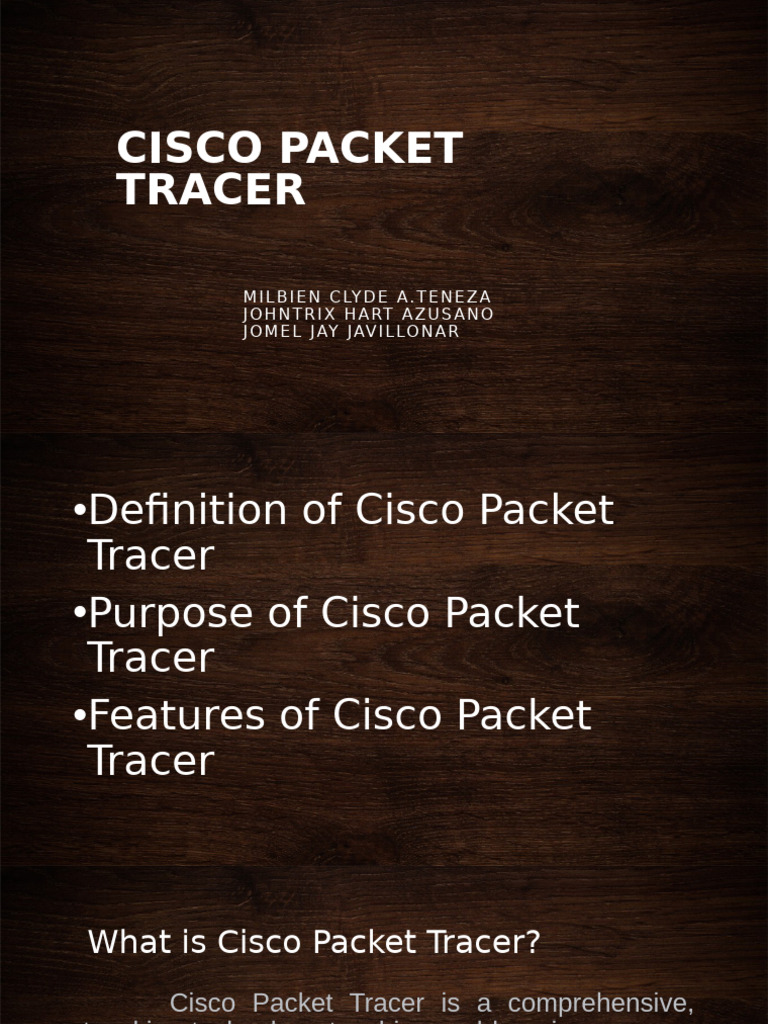 Cisco Packet Tracer Overview and Features | PDF