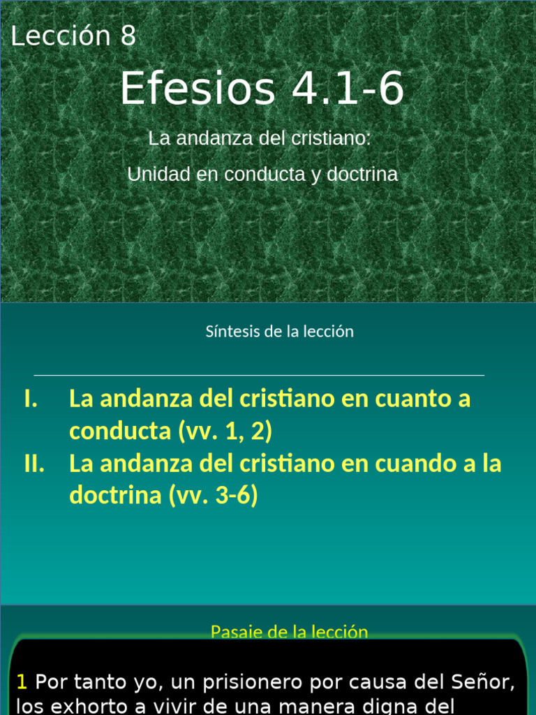 Estudio de Efesios - Leccion 08 | PDF | Epístola a los efesios | Teología