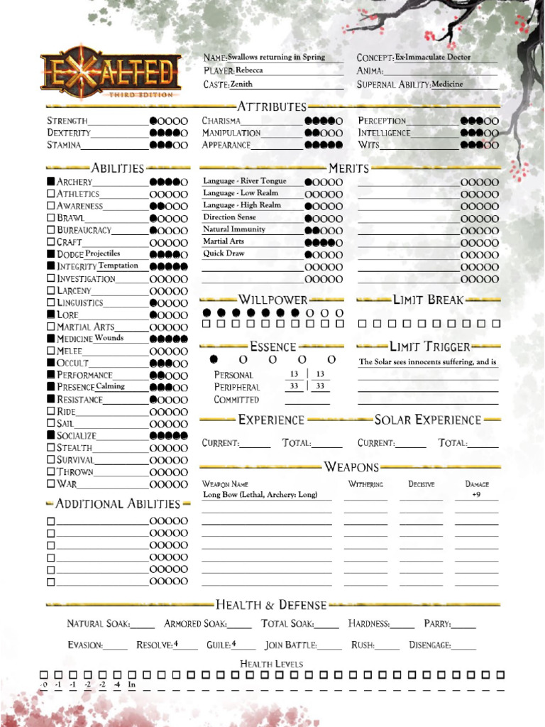 Exalted - Spring | PDF