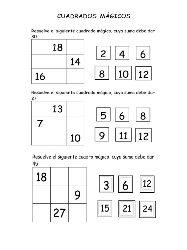 Cuadros Mágicos | PDF