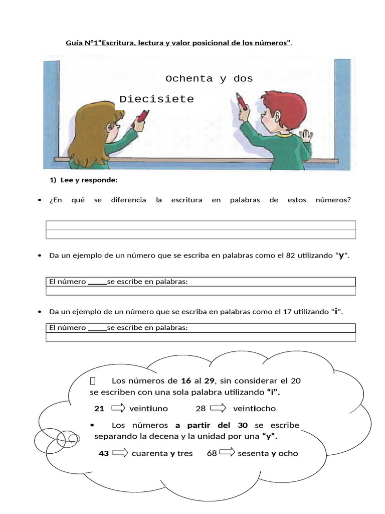 Guía de Valor Posicional para Niños | PDF