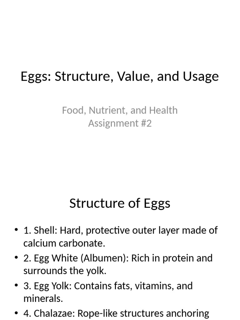 Eggs Presentation | PDF