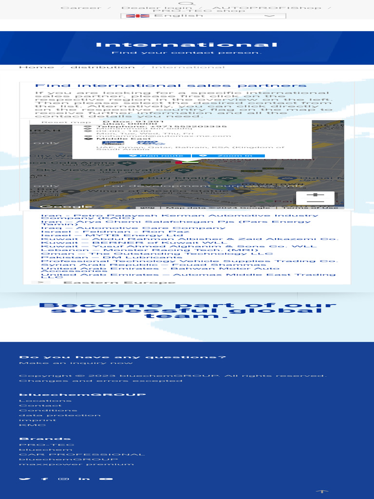 International - BluechemGROUP | PDF