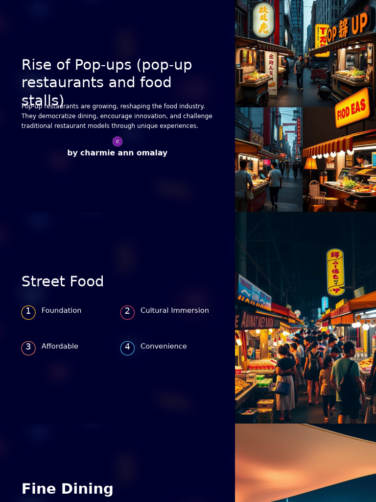 Rise of Pop Ups Pop Up Restaurants and Food Stalls (1) | PDF