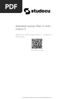 Detailed Lesson Plan Primary Colors Semis | PDF | Color | Red