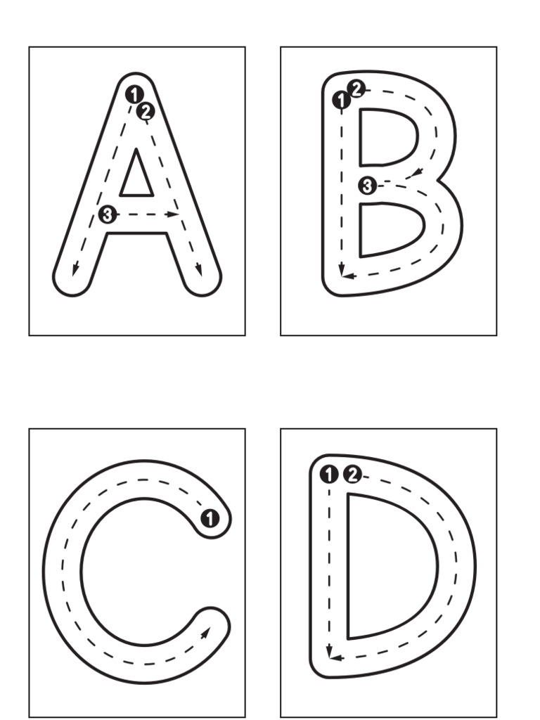 Print Alphabet Trace A4 | PDF