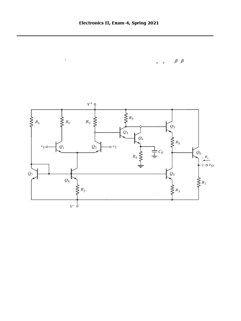 Electronics II 2021 Ex4 | PDF | Mosfet | Electrical Circuits