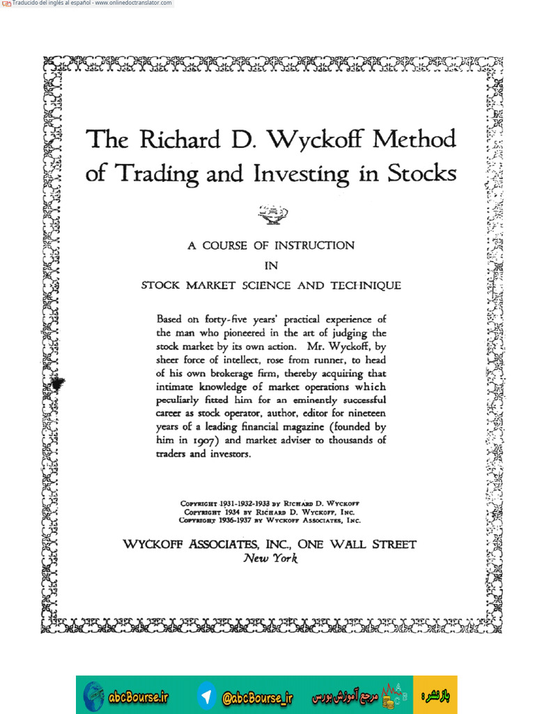 Wyckoff - Method of Tape Reading 1 | PDF | Oferta (economía ...