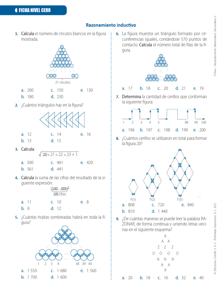 F0 - Razonamiento Inductivo | PDF