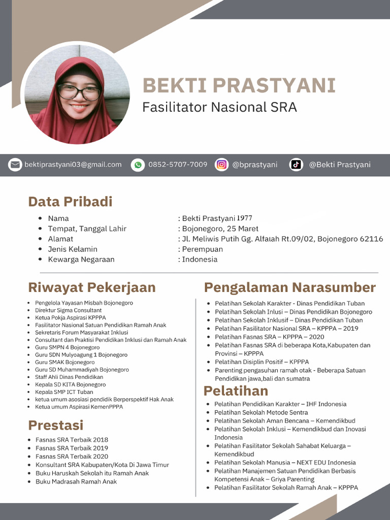 Data Pribadi Narsum | PDF