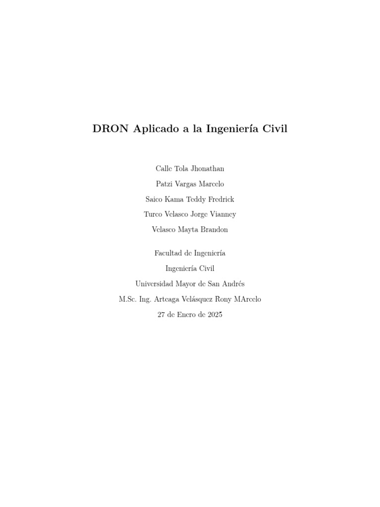 Proyecto Dron | PDF | Vehículo aéreo no tripulado